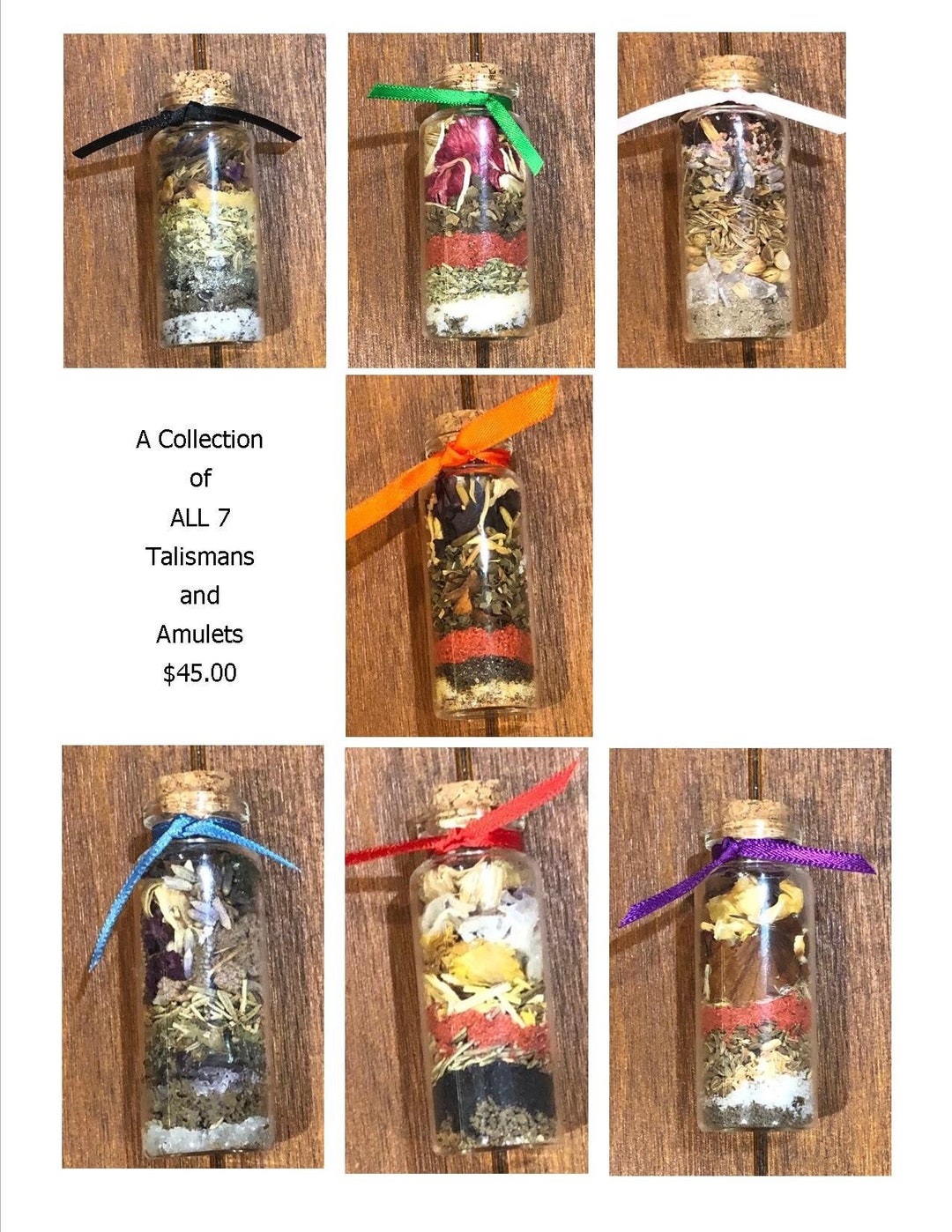 A Collection of All 7 Talismans Amulets - Etsy