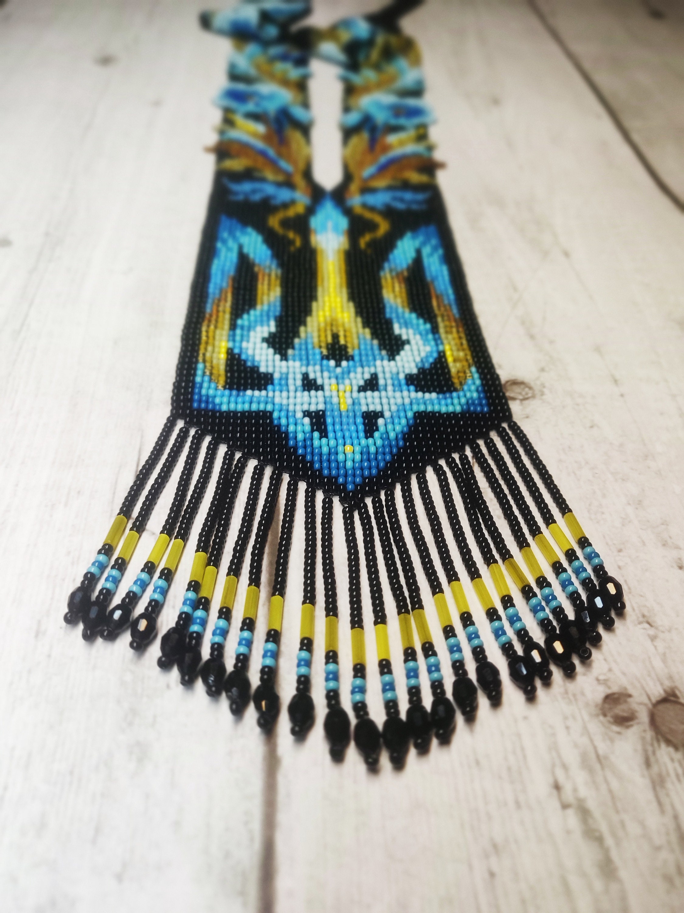 Gerdan With Emblem of Ukraine, Gerdan Necklace, Ukrainian Necklace ...