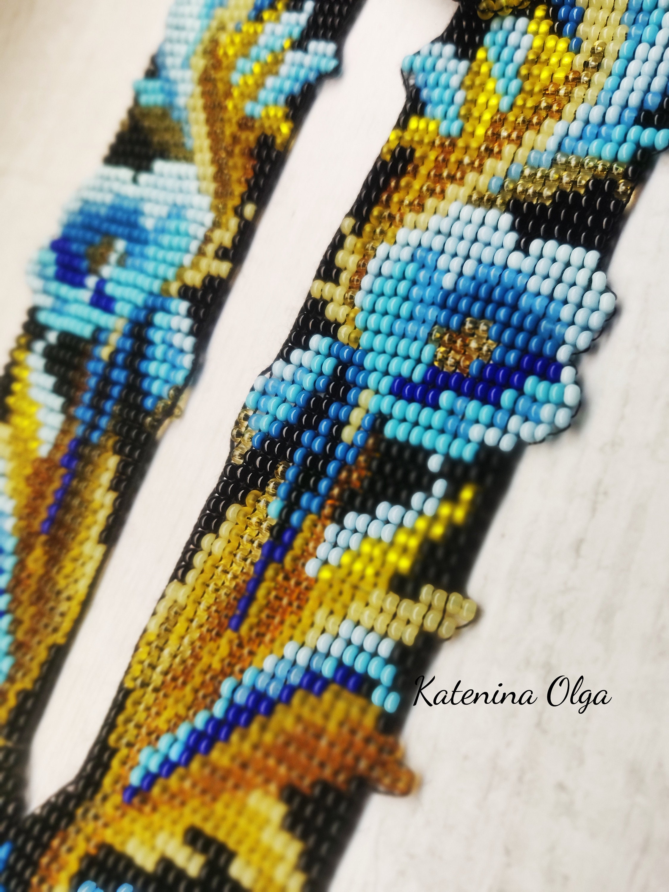 Gerdan With Emblem of Ukraine, Gerdan Necklace, Ukrainian Necklace ...