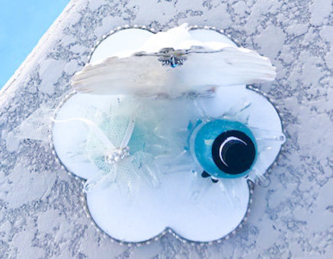 Beach Wedding Cake Topper Octopus Bride and Groom Cake | Etsy