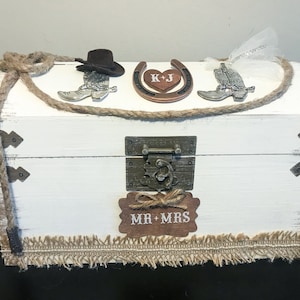 Western Wedding Card Box, Country Theme Wedding Card Box , Rustic ...