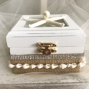 Beach Wedding Ceremony Ring Box, Destination Wedding Ring Box, Ring ...