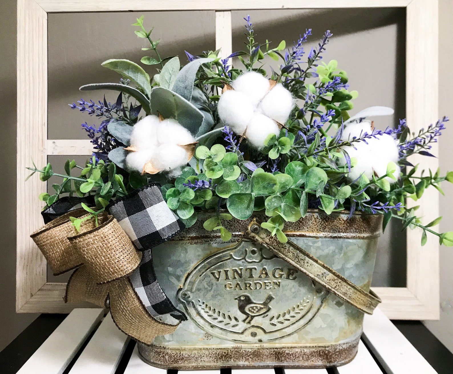 Farmhouse Floral Arrangement Everyday Decor Floral - Etsy