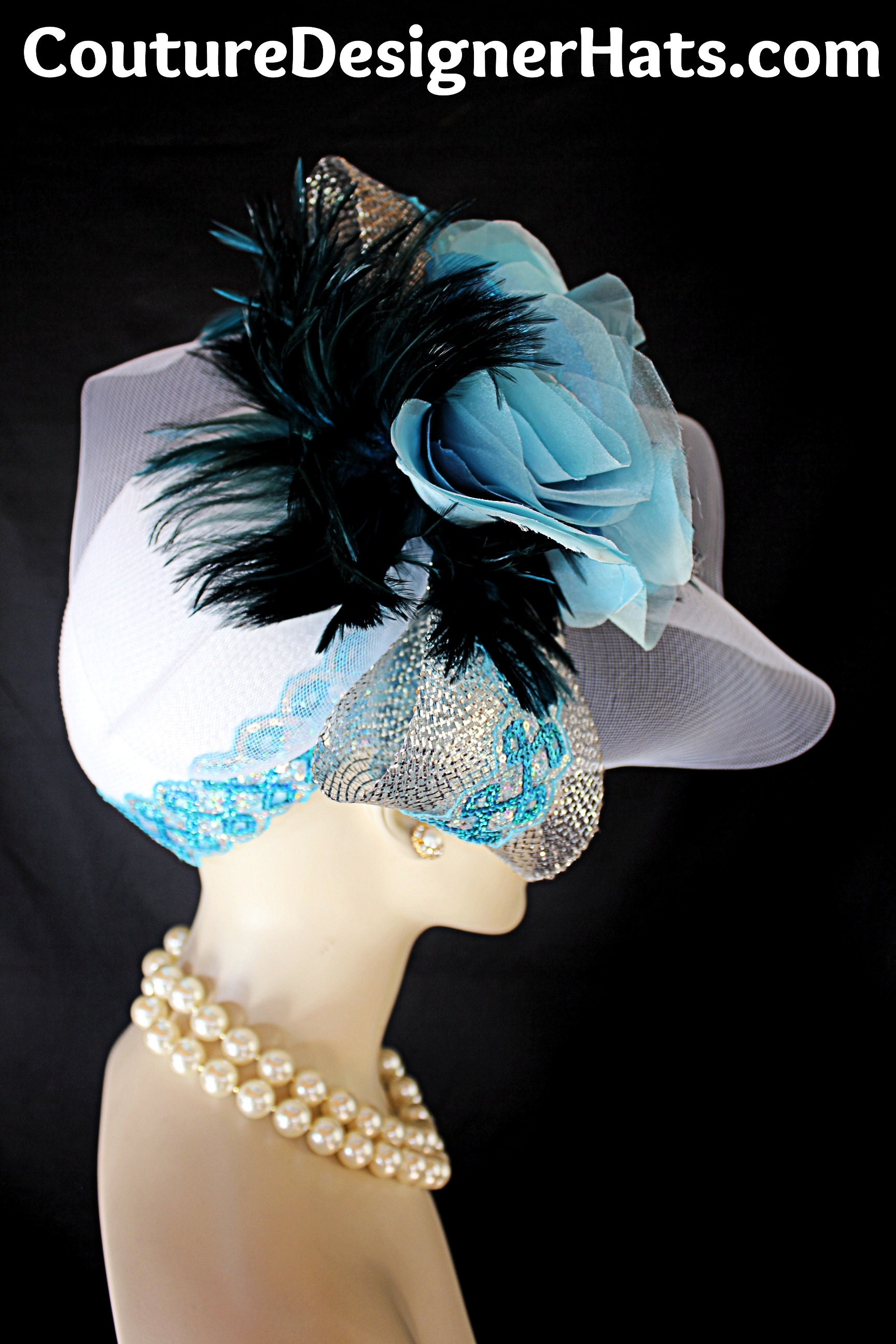 Avant Garde Formal Pillbox Wedding Hat White Metallic Silver - Etsy