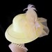 Yellow White Fashion Hat for Women, Kentucky Derby Hats, Hats for Horse ...