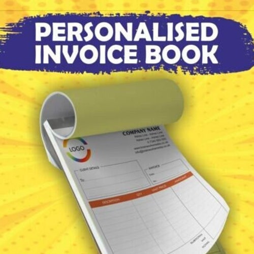 Personalised A5 Duplicate Invoice Book Order Book NCR Pad - Etsy UK