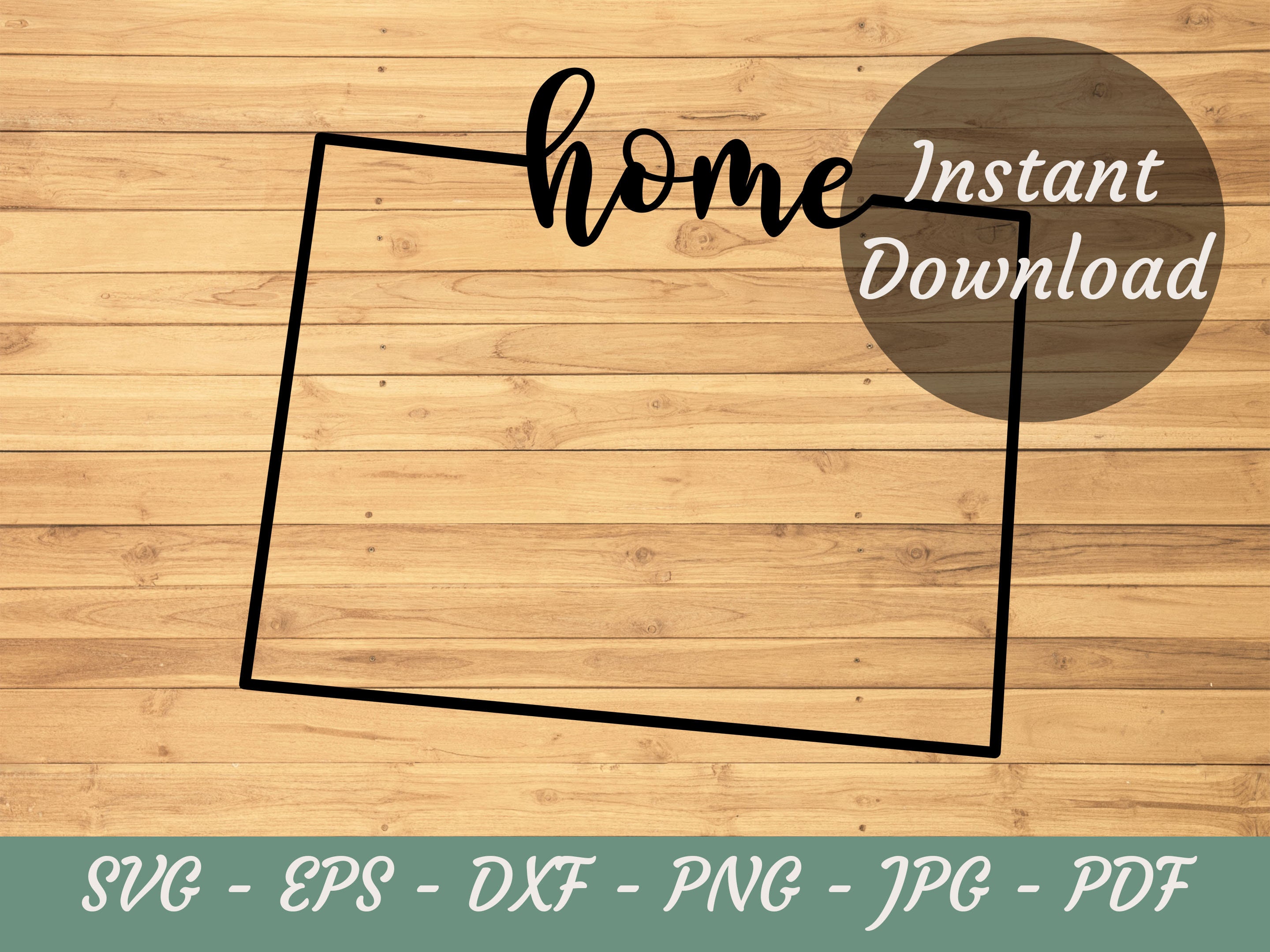 Wyoming State SVG File Instant Download Value SVG File | Etsy
