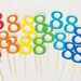 Number 8 Cupcake Topper, Glitter Number 8 Birthday Topper, Number 8 ...
