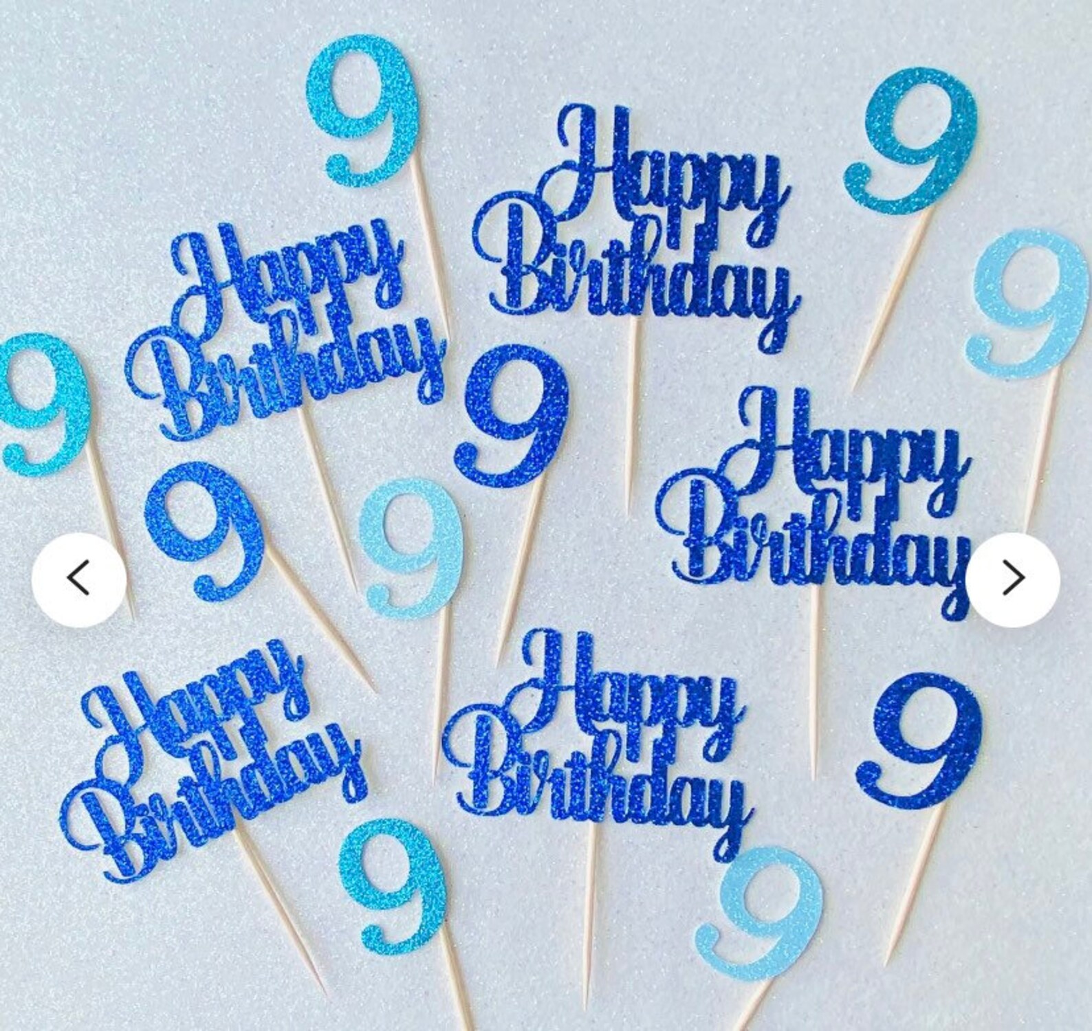 Number 8 Cupcake Topper Glitter Number 8 Birthday Topper | Etsy