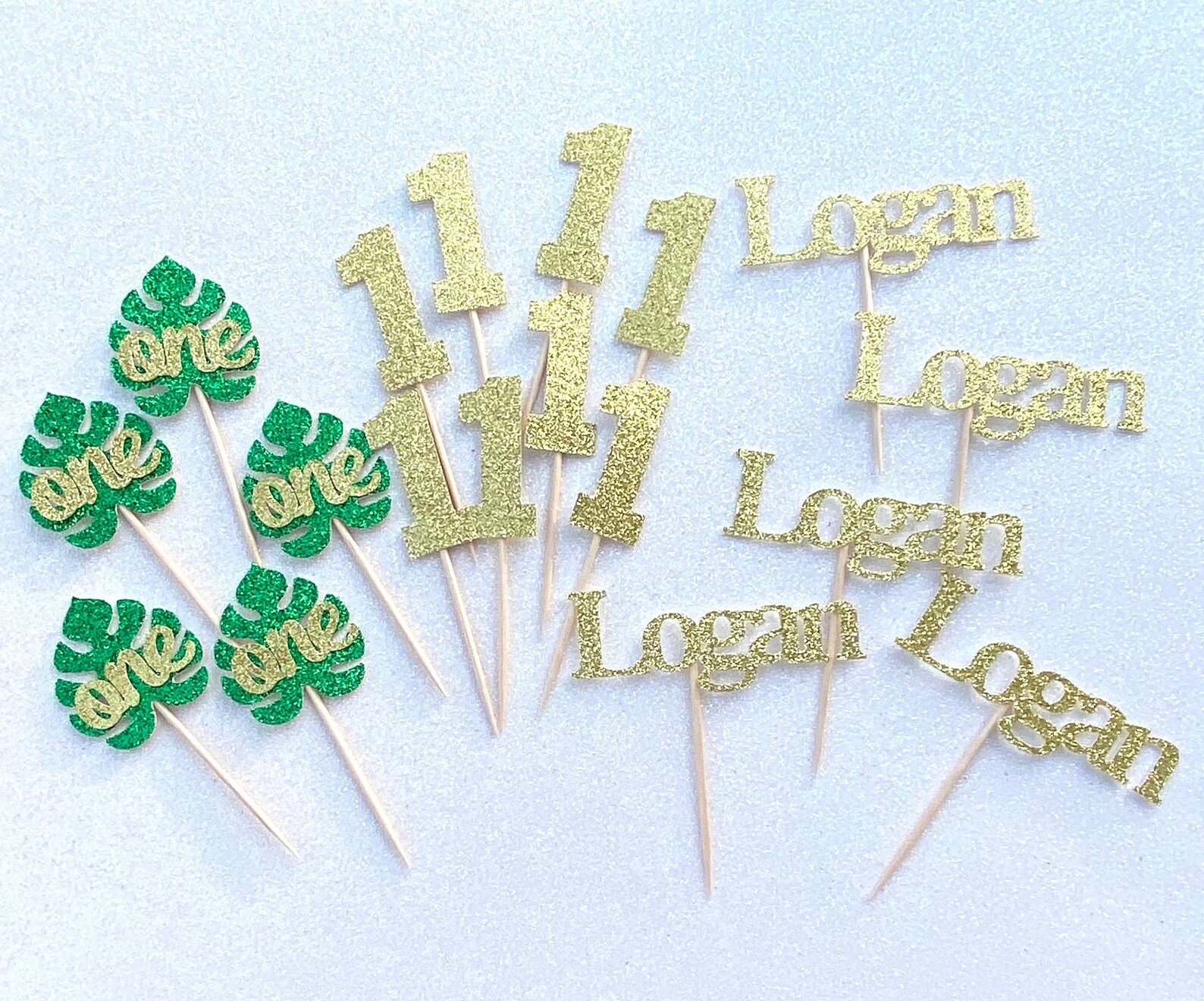 Number 1 Birthday Cupcake Toppers Number One Toppers 1st - Etsy