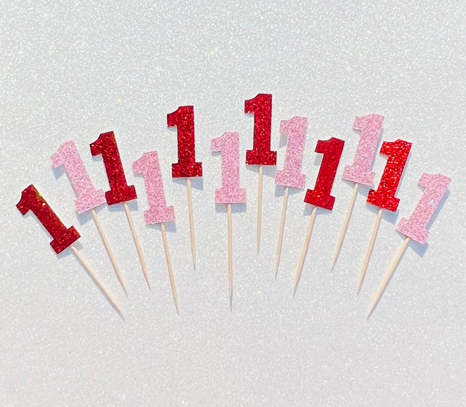 Number 1 Birthday Cupcake Toppers Number One Toppers 1st - Etsy