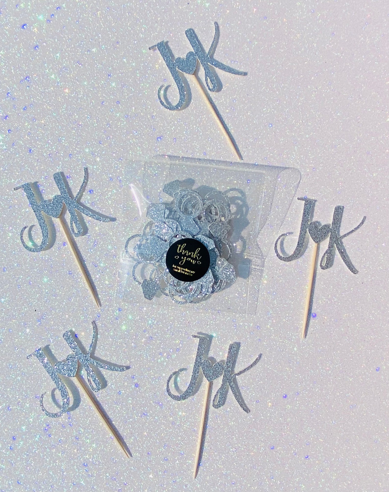 Glitter Rose Gold Diamond Ring Table Confetti Engagement - Etsy