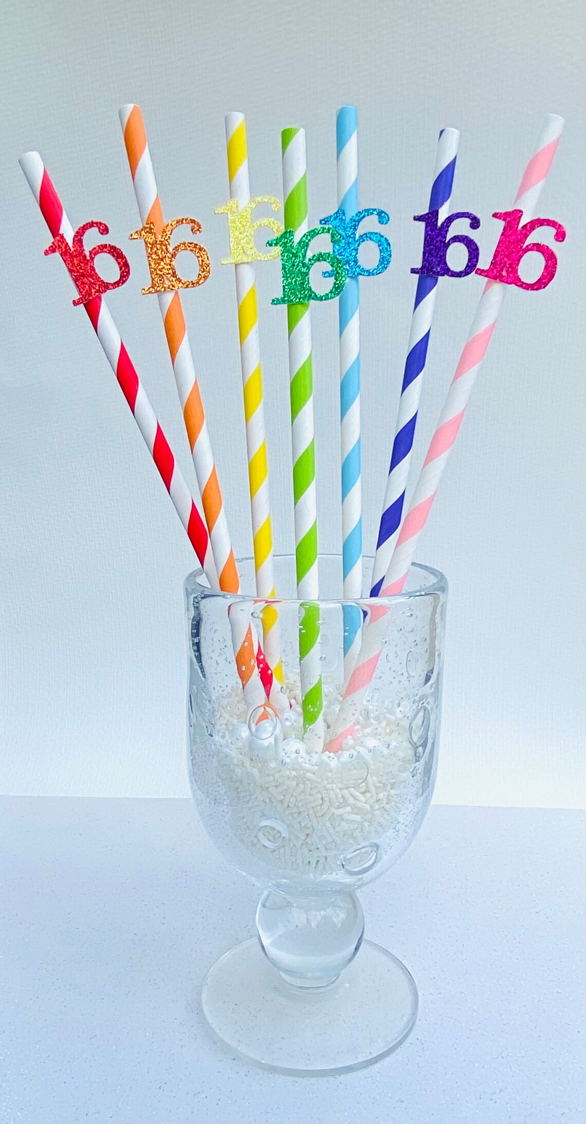 Number 8 Cupcake Topper Glitter Number 8 Birthday Topper | Etsy