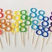Number 8 Cupcake Topper Glitter Number 8 Birthday Topper - Etsy