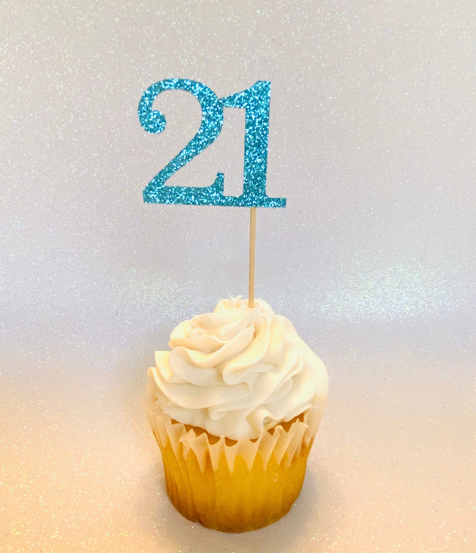 Number 21 Cupcake Topper Number Twenty-one Pick 21 Food | Etsy