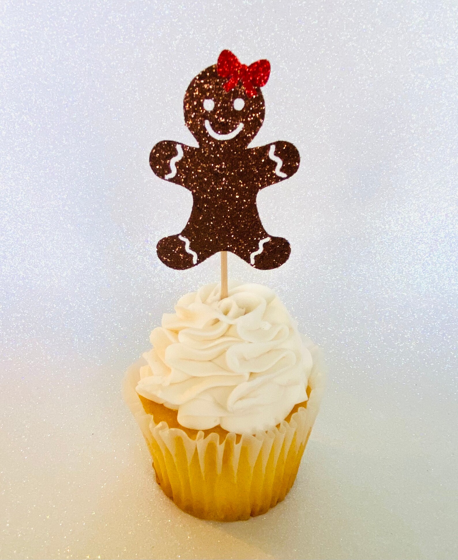 Gingerbread Man Gender Reveal Cupcake Toppers Gingerbread Man - Etsy