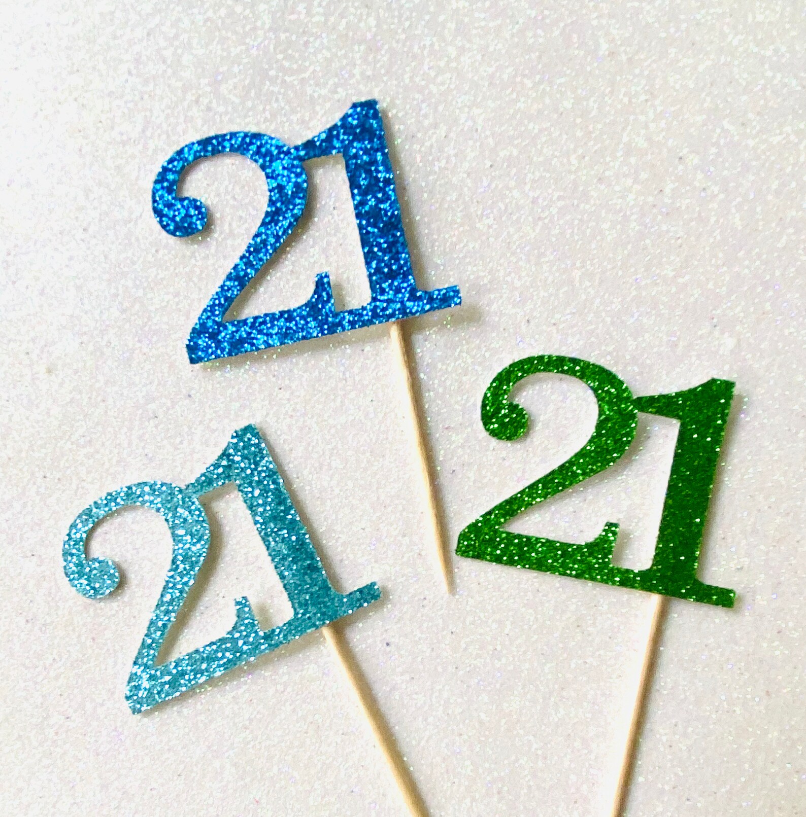 Number 21 Cupcake Topper Number Twenty-one Pick 21 Food | Etsy