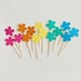 Daisy Flower Cupcake Toppers Spring Flower Cupcake Toppers - Etsy