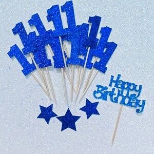 Number 1 Birthday Cupcake Toppers, Number One Toppers, 1st Birthday ...