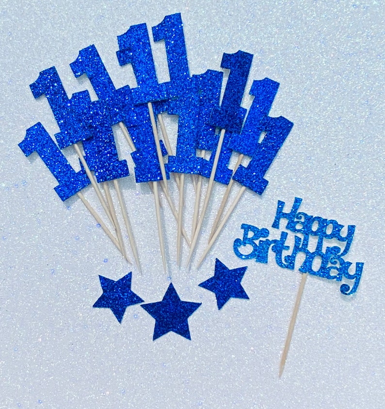 Number 1 Birthday Cupcake Toppers Number One Toppers 1st - Etsy
