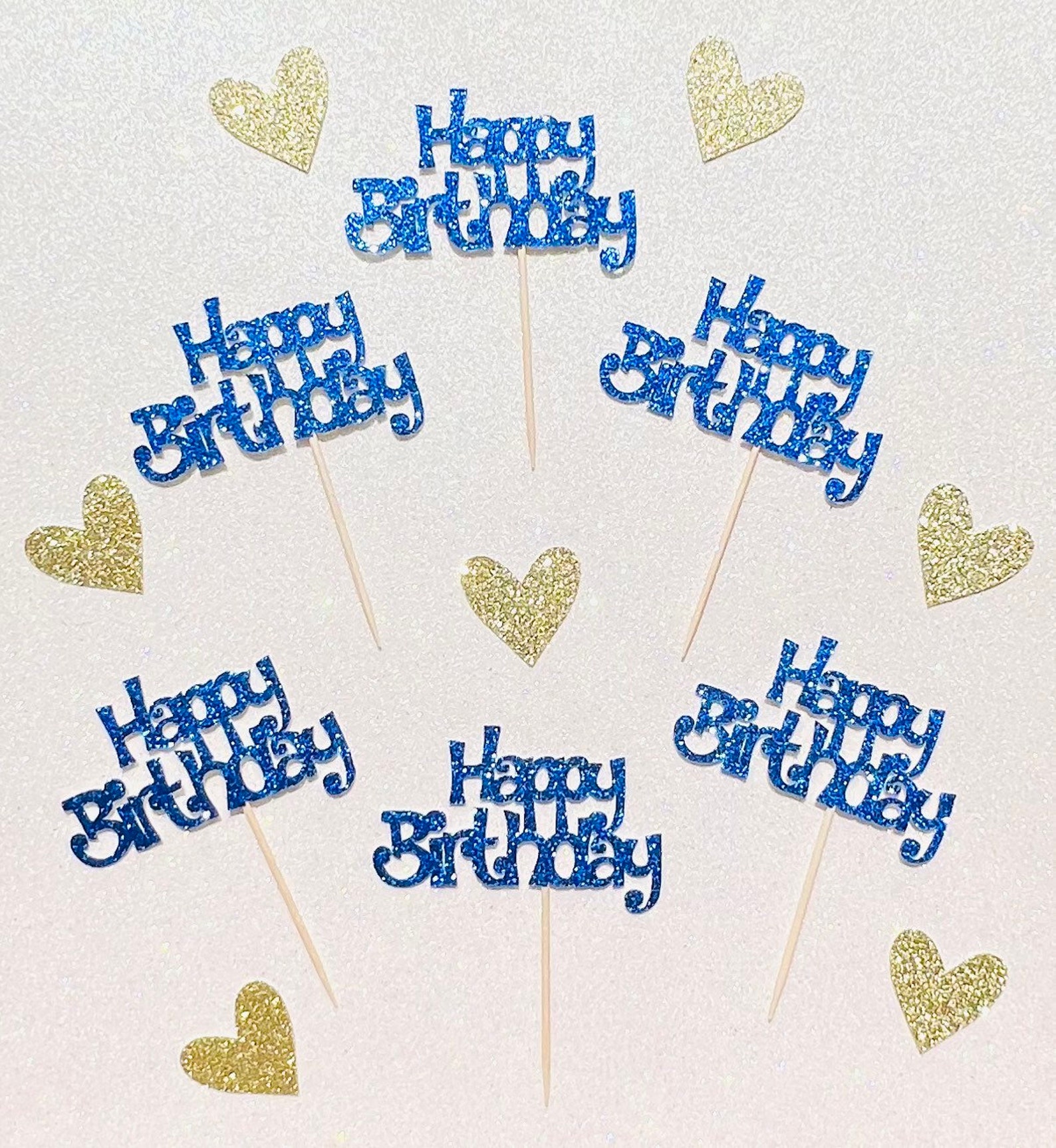 Happy Birthday Cupcake Toppers Birthday Cupcake Toppers Etsy