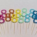 Number 8 Cupcake Topper, Glitter Number 8 Birthday Topper, Number 8 ...
