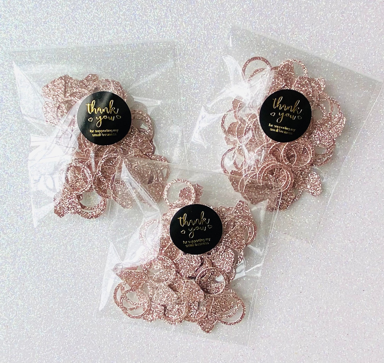 Glitter Rose Gold Diamond Ring Table Confetti Engagement - Etsy