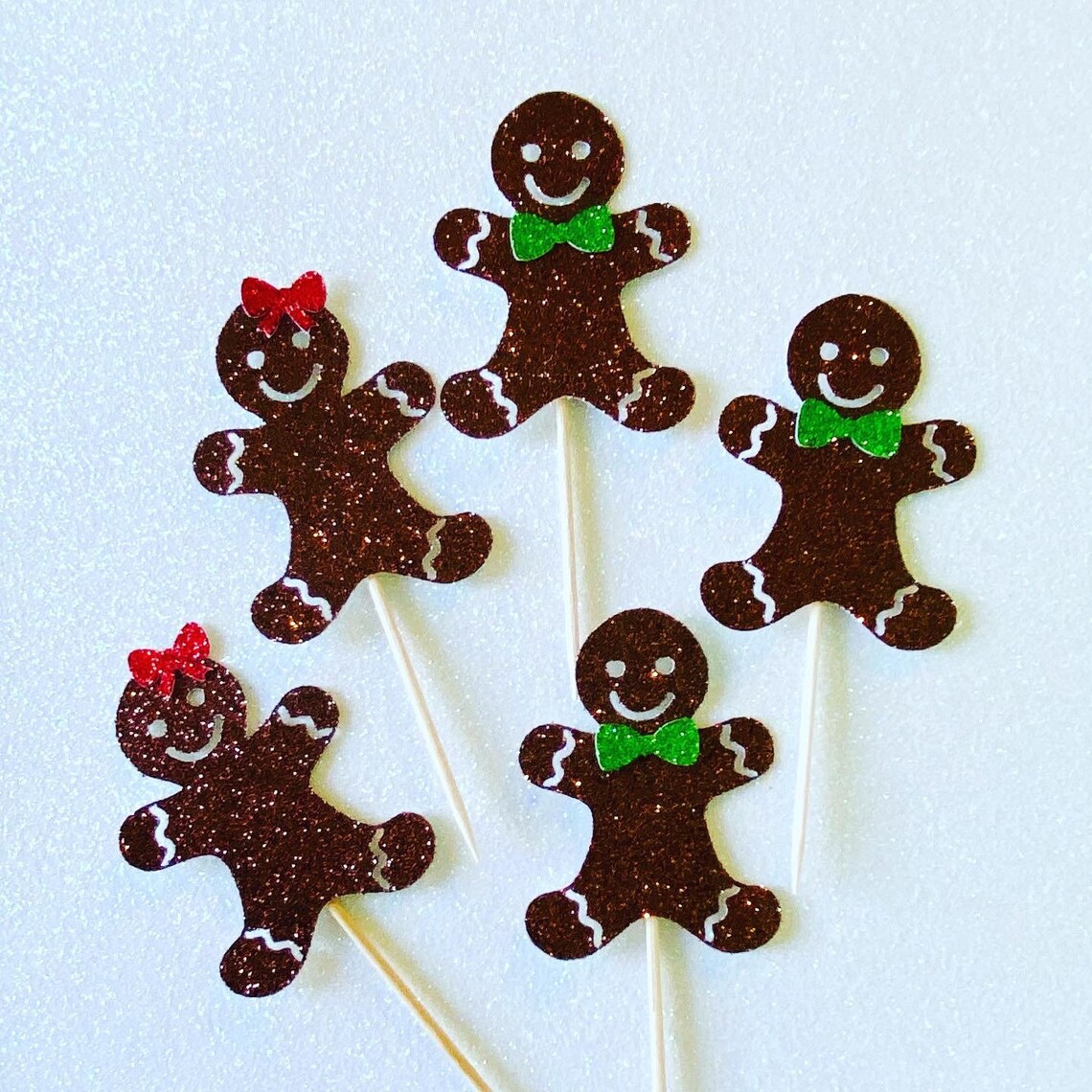 Gingerbread Man Gender Reveal Cupcake Toppers Gingerbread Man - Etsy Italia