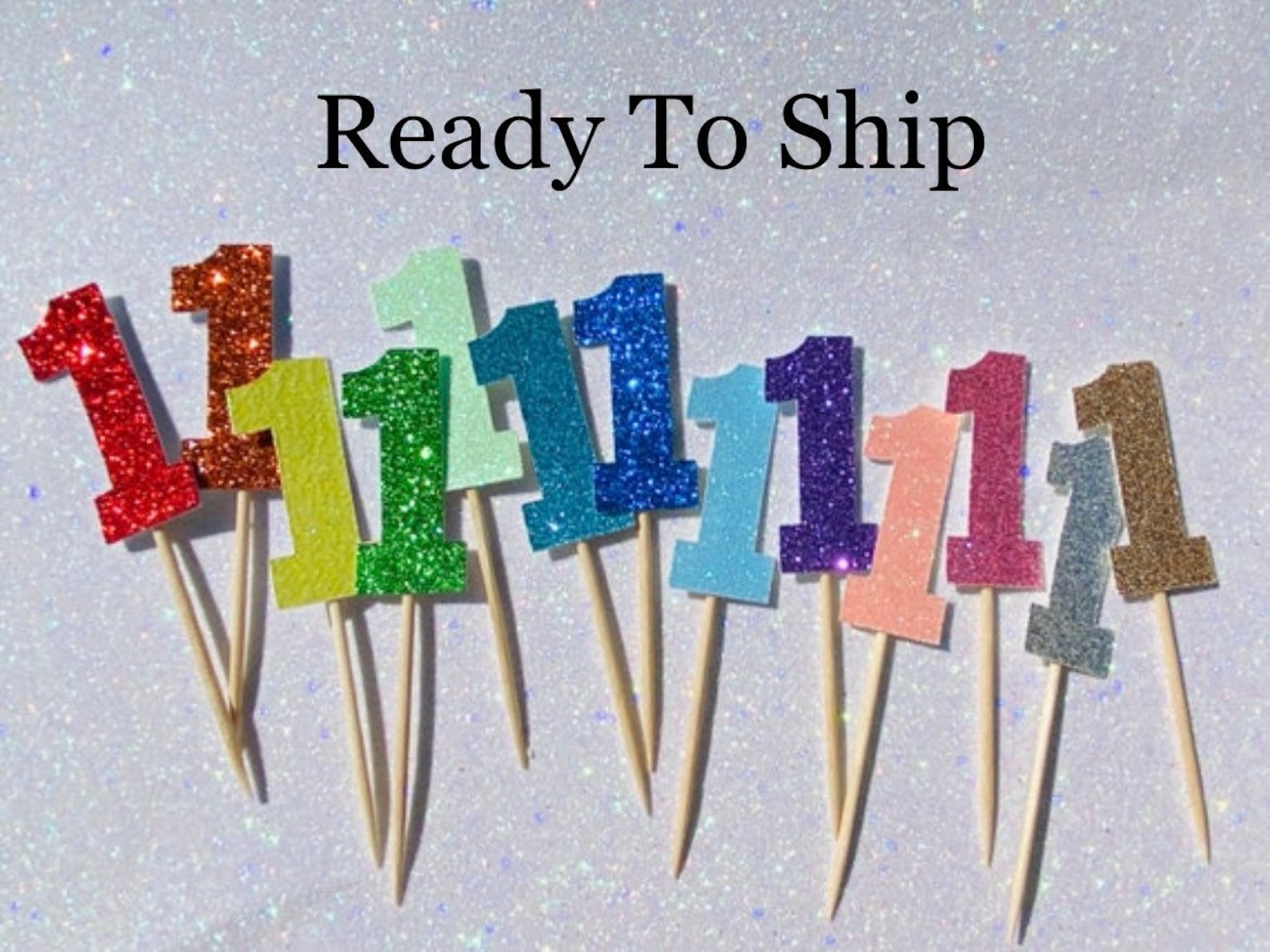 Number 1 Birthday Cupcake Toppers Number One Toppers 1st - Etsy