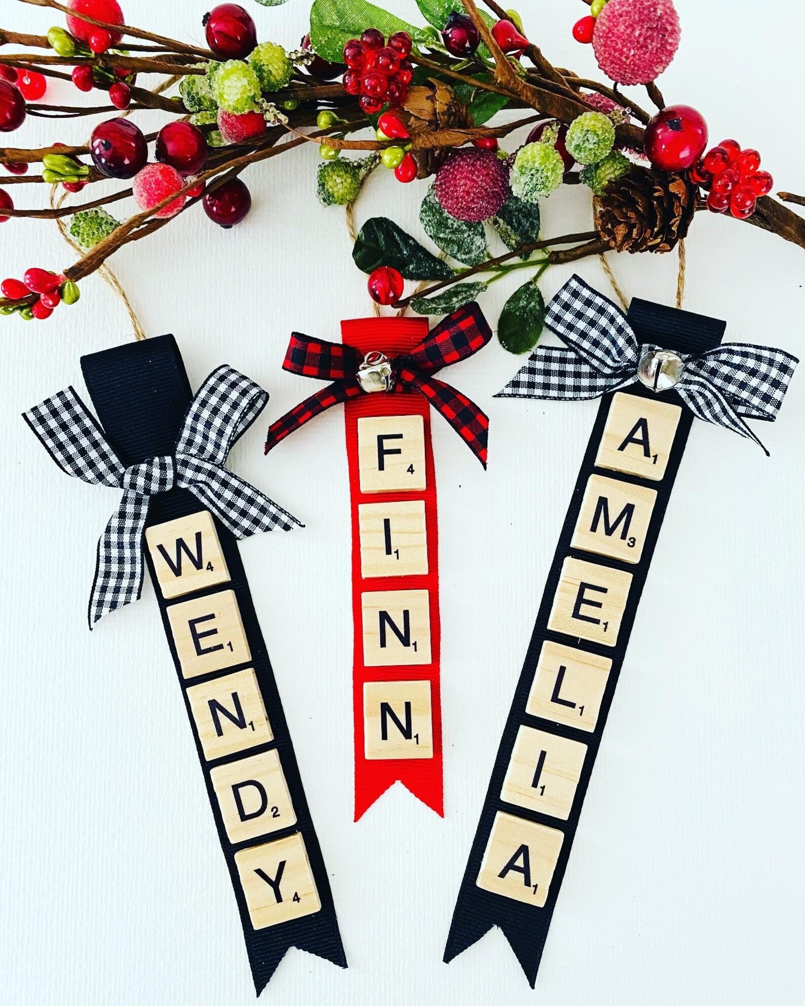 Scrabble Name Personalized Ornament Christmas Name Ornament - Etsy
