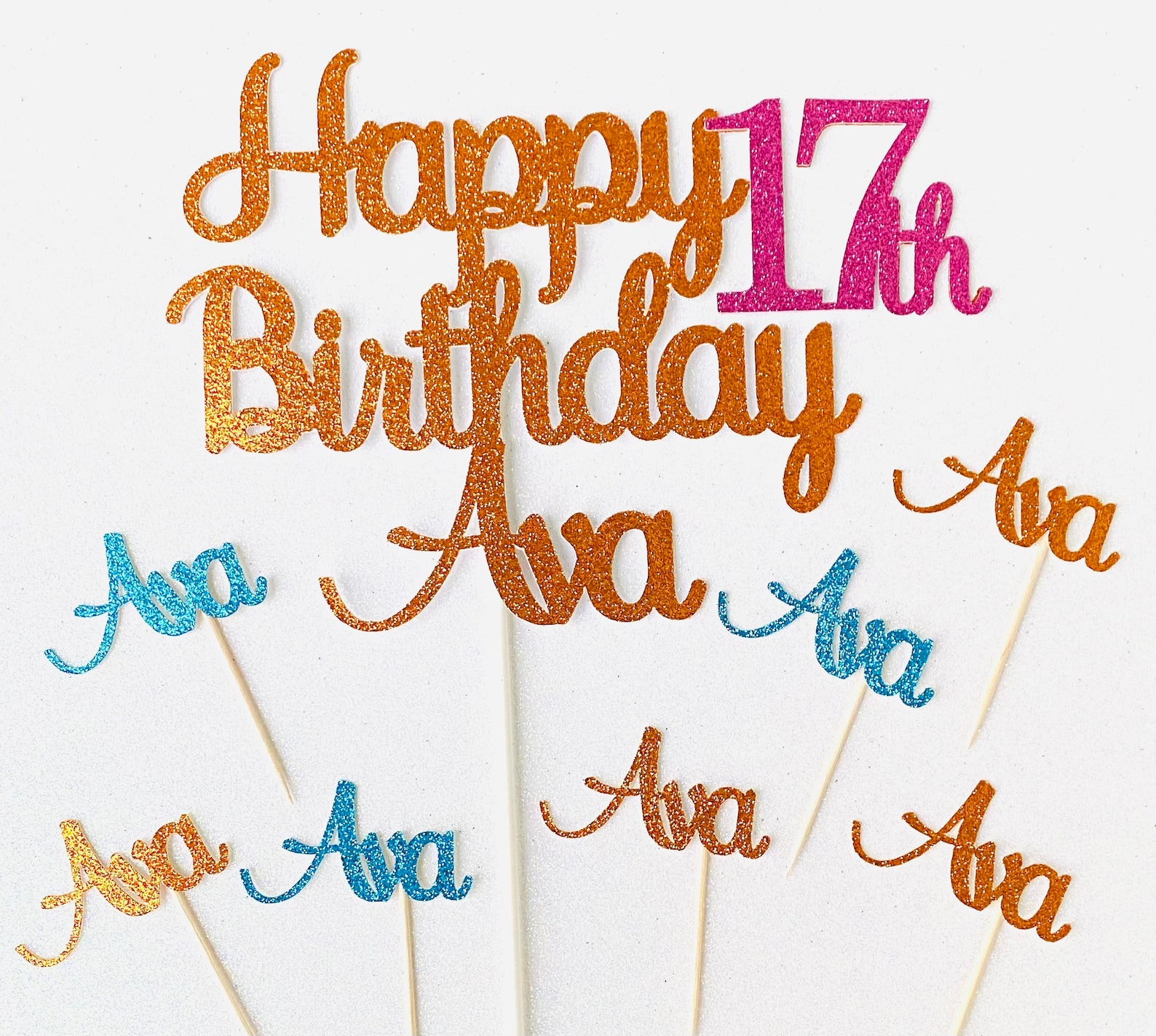Happy Birthday ANY NAME Cake Topper Personalized Name - Etsy