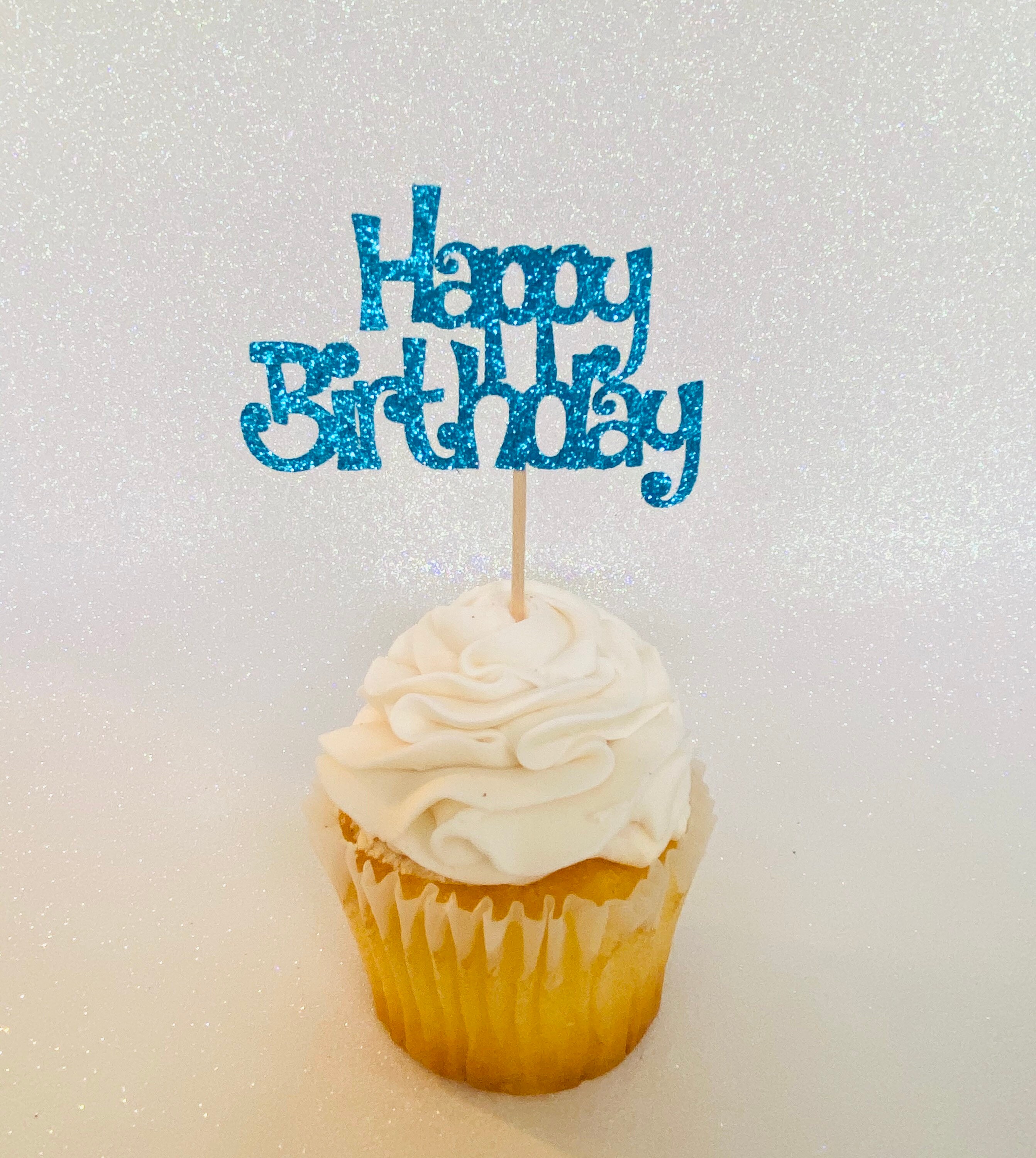 Happy Birthday Cupcake Toppers Birthday Cupcake Toppers | Etsy