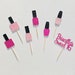 Nail Polish Cupcake Topper, Spa Day Birthday Party Cupcake Topper ...