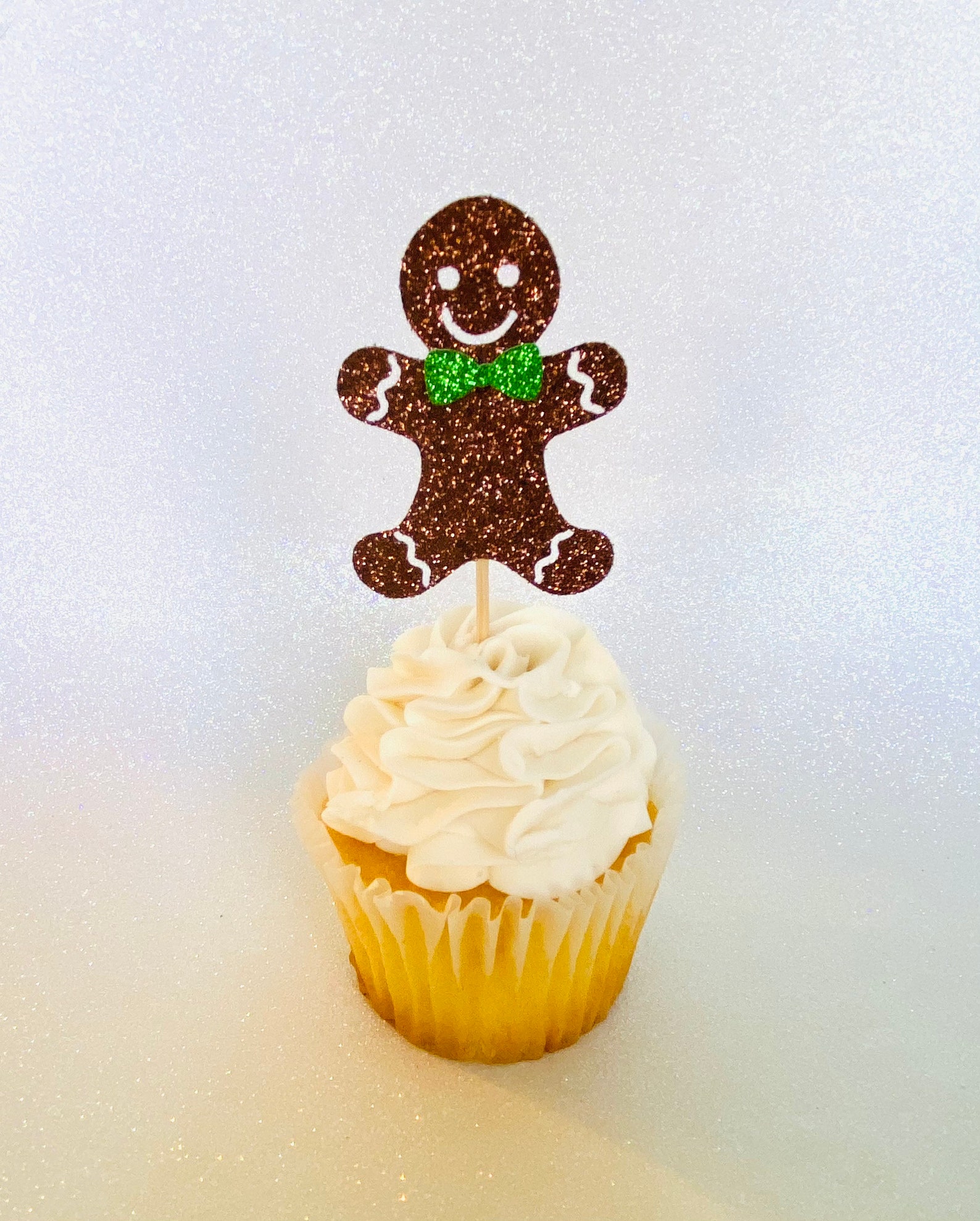 Gingerbread Man Gender Reveal Cupcake Topper Gingerbread Man | Etsy