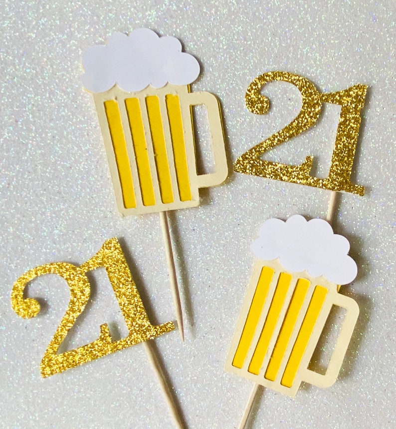 Number 21 Cupcake Topper Number Twenty-one Pick 21 Food - Etsy