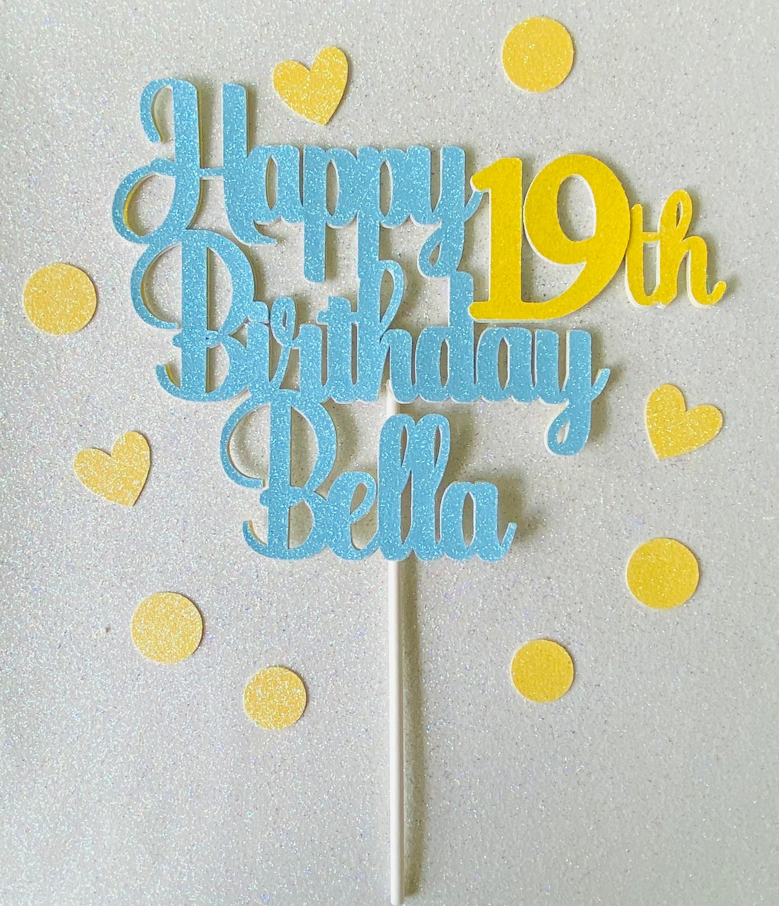 Happy Birthday ANY NAME Cake Topper Personalized Name - Etsy