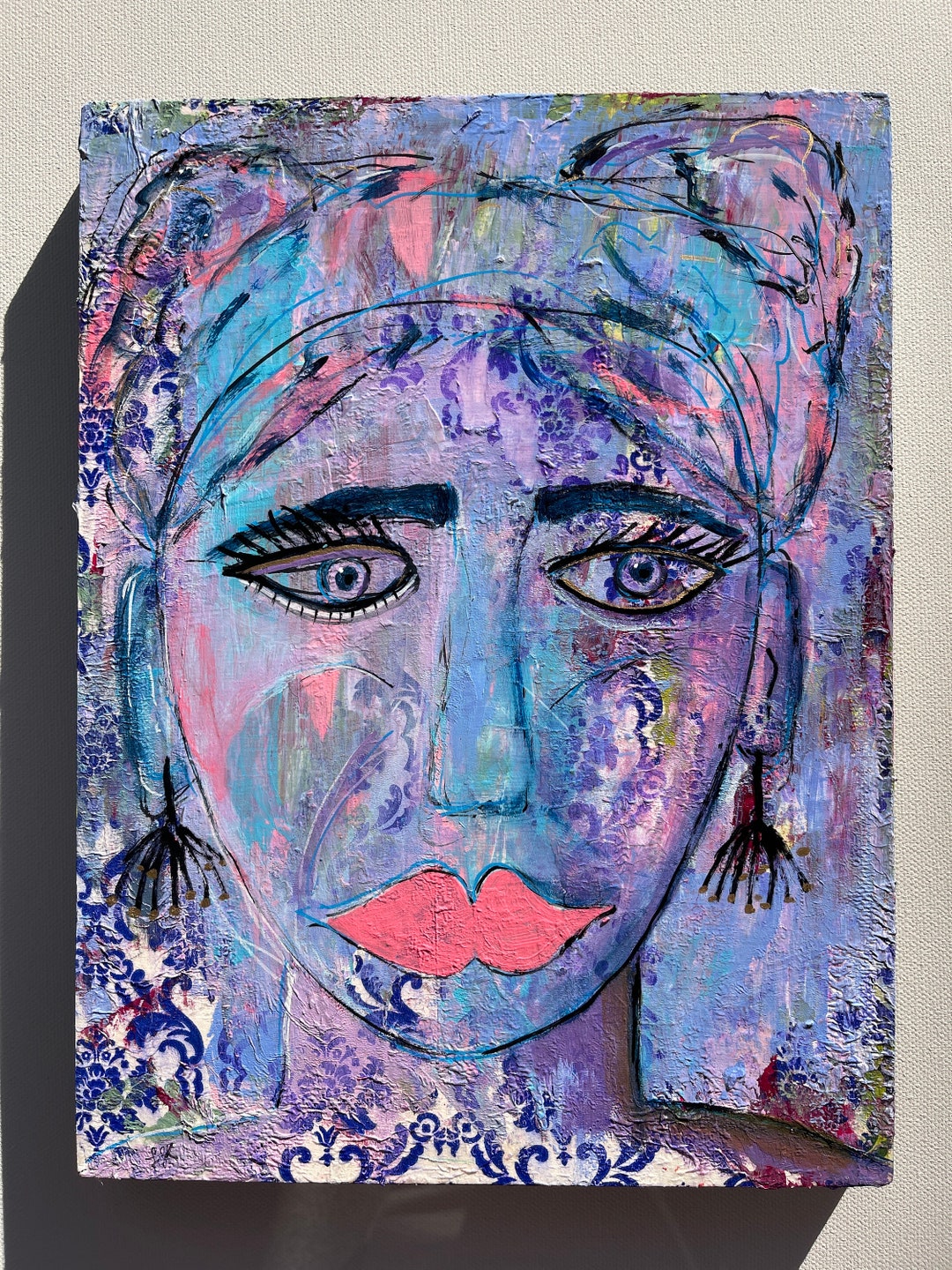 Opera Singer Portrait Painting: Mixed Media on Birch Board (9x12) - Etsy