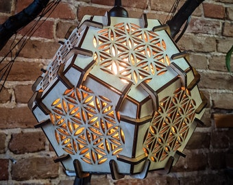 Sacred Geometry Lamp Mandala Pendant Lamp Home Décor - Etsy