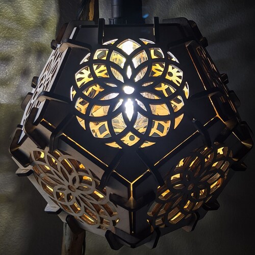 Sacred Geometry Lamp Mandala Pendant Lamp Home Décor - Etsy
