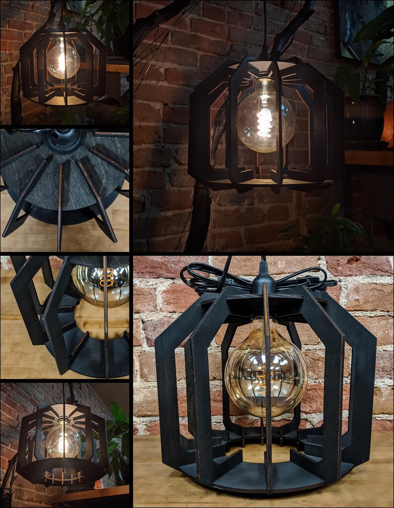 Geometric Pendant Lamp- Dodecahedron Lighting - Home Décor- Sacred ...