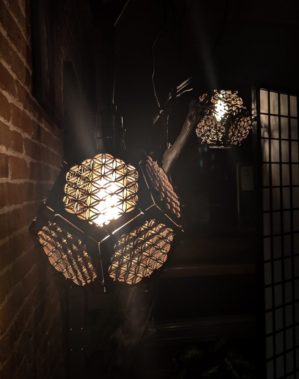 Sacred Geometry Lamp Geometric Pendant Lamp Dodecahedron | Etsy