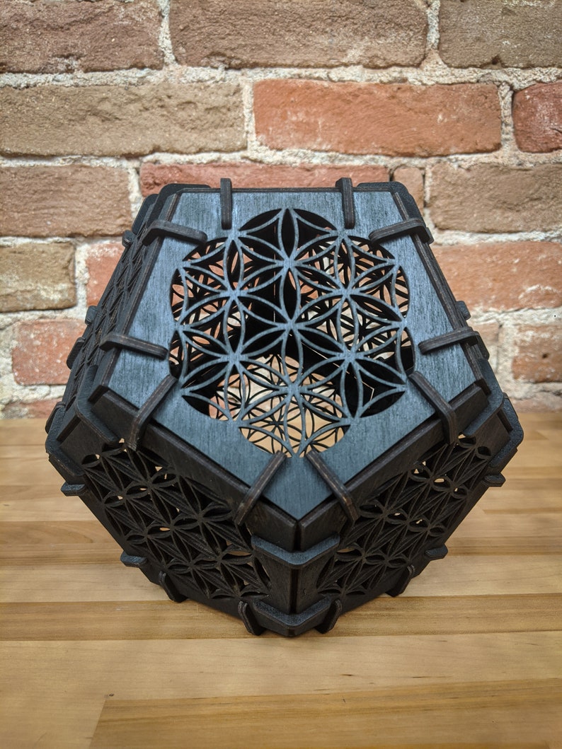 Sacred Geometry Lamp Geometric Pendant Lamp Dodecahedron - Etsy