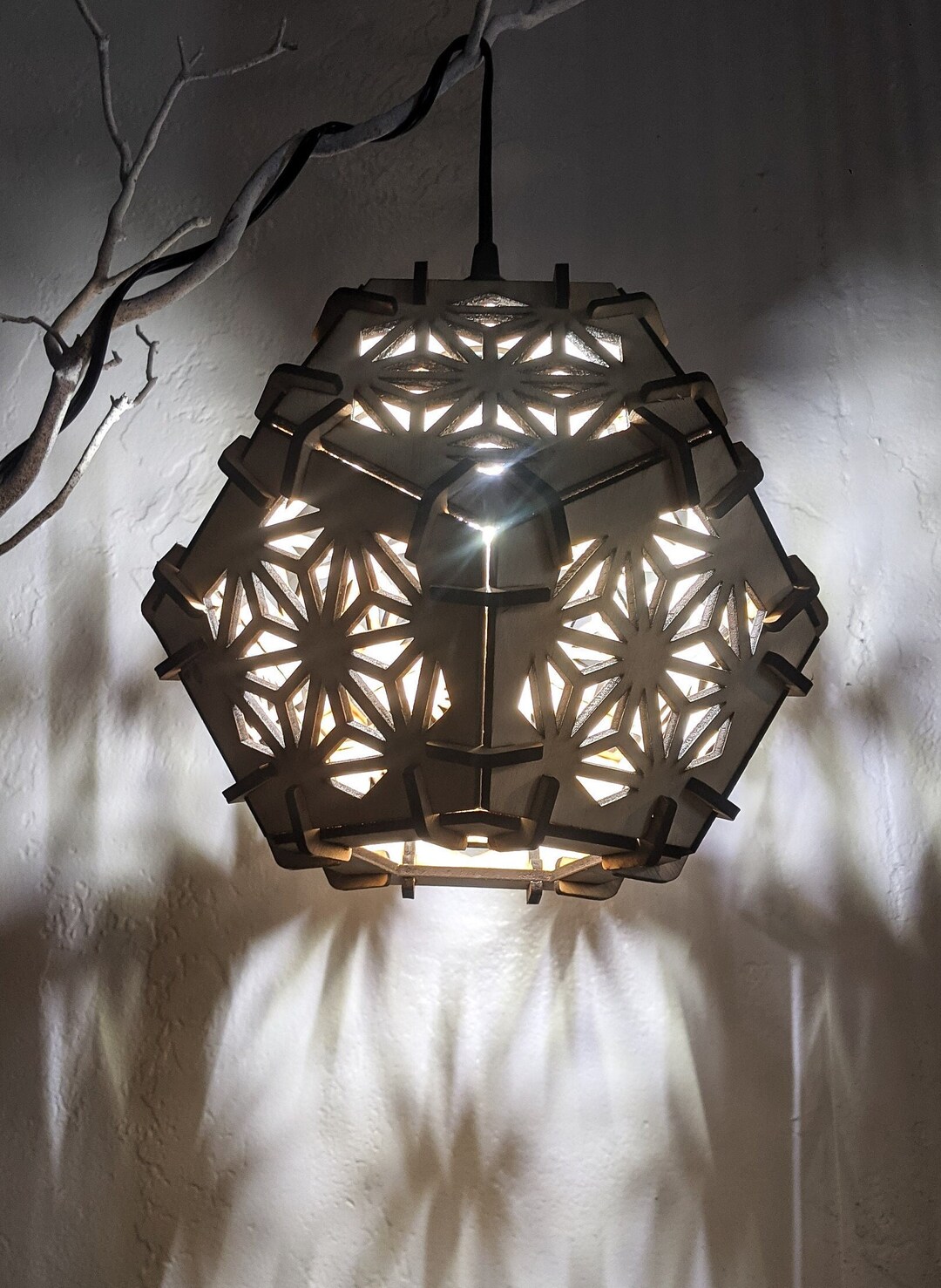 New Sacred Geometry Lamp Geometric Pendant Lamp - Etsy