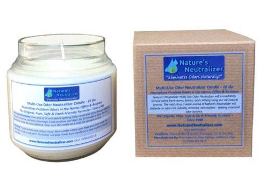 All Natural Odor Neutralizer Candle, 16 Oz - Etsy
