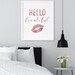 Hello Beautiful Rose Gold Wall Decor Mailed Print Bedroom - Etsy