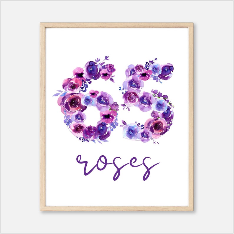 65 Roses Digital Download Sixty Five Roses Cystic Fibrosis - Etsy