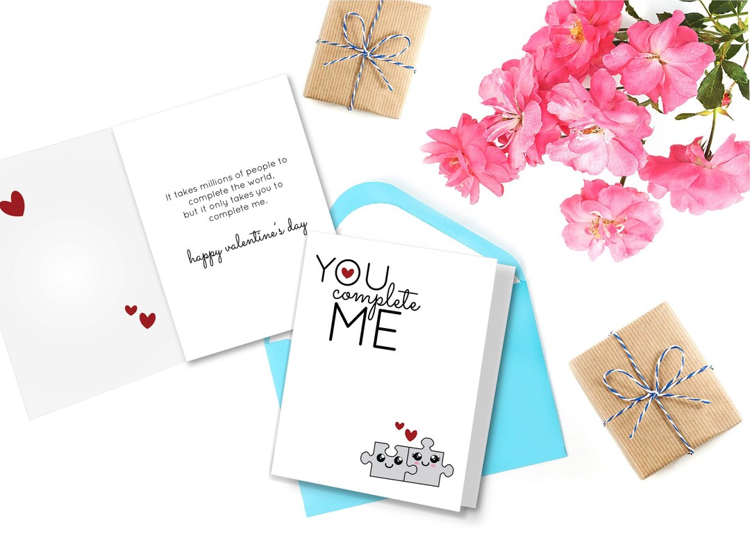 DIY Printable 8.5x11 Valentines Day Card for Adults to Print From Home ...