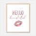 Hello Beautiful Rose Gold Wall Decor Mailed Print Bedroom - Etsy
