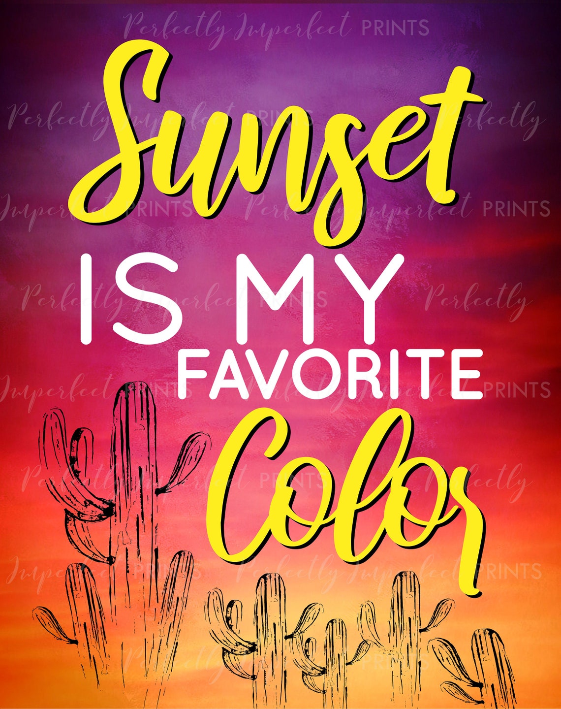 Sunset is My Favorite Color Instant Download Desert House - Etsy