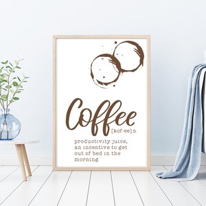 Coffee Definition, Coffee Bar Sign Ideas, Coffee Decor, Kitchen Sign ...